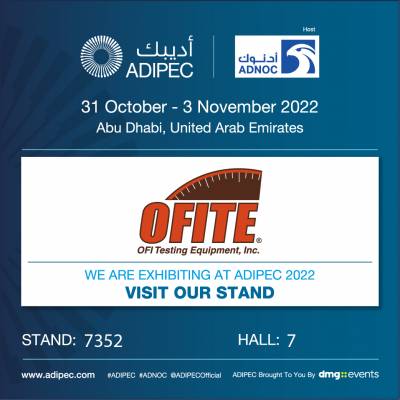 OFITE Exhibiting at ADIPEC - Newsroom - OFI Testing Equipment, Inc.